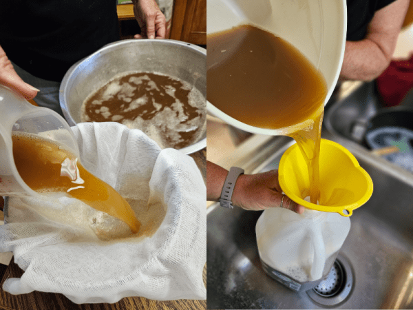 Making Homemade Apple Cider On An Old Antique Cider Press