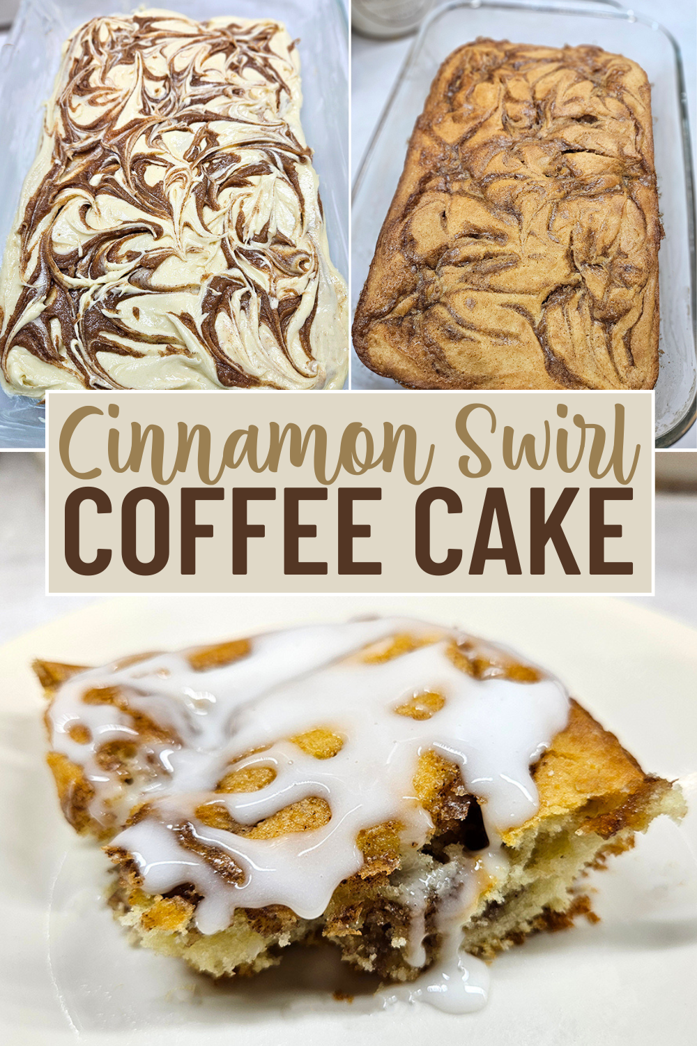 Cinnamon Swirl Coffee Cake With Sweet Vanilla Icing
