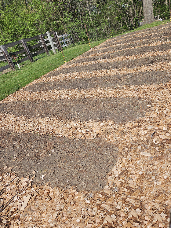 A New Way To Mulch Leaves Using A Weed Eater & A Trash Can!