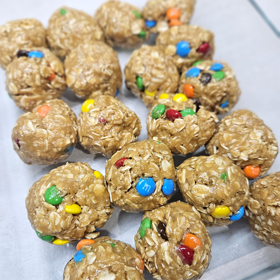 5 Ingredient Energy Balls: A No-Bake Recipe Featuring Mini M&Ms