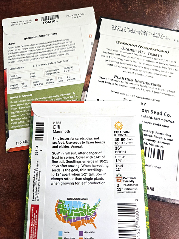 How To Read And Understand Seed Packet Information